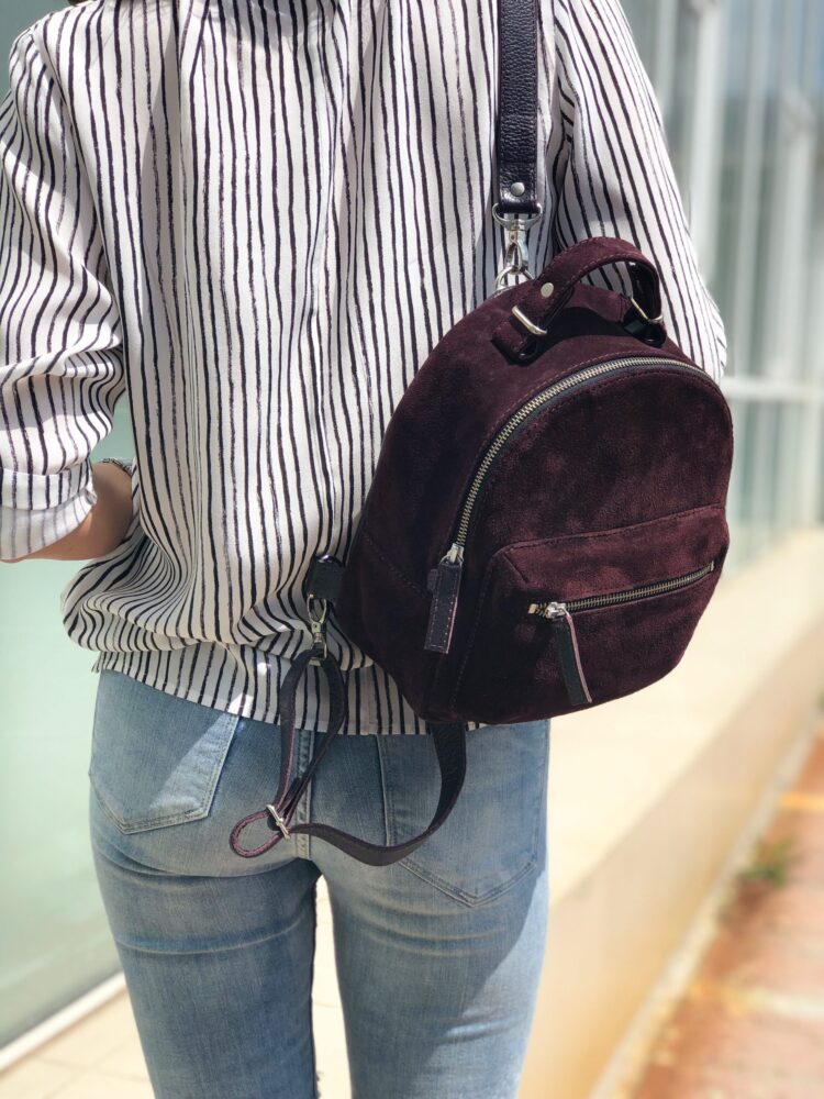 Рюкзак кожаный Light С101 (чёрный) — INTENTBAG